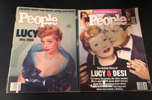 Lot of 2 People Magazines Lucy May 8, 1989 and Lucy & Desi February 18 ...
