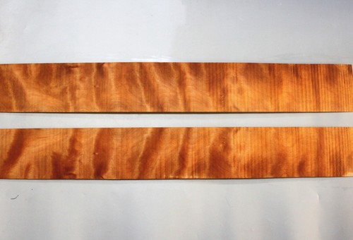 5A Guitar Sides Board Ripple Maple Wood Set Luthier Supply 36.2"x4.9"x0 ...