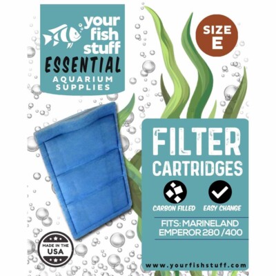 Marineland Emperor 280/400-Size E Filter Cartridge 4pk YFS Filled ...