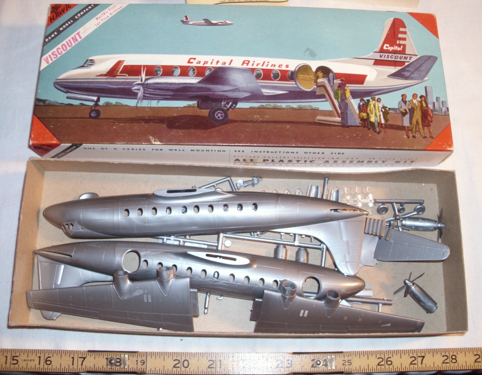 HAWK CAPITAL AIRLINES VISCOUNT AIRPLANE MODEL KIT | eBay