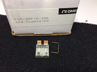 PCC-SMP-K-100 OMEGA THERMOCOUPLE CONNECTOR RECP TYPE K ROHS 1 UNIT | eBay