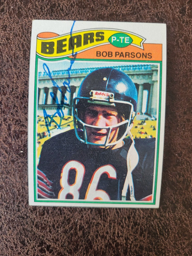 1977 Topps Football Bob Parsons #164 - Chicago Bears - AUTOGRAPHED! | eBay