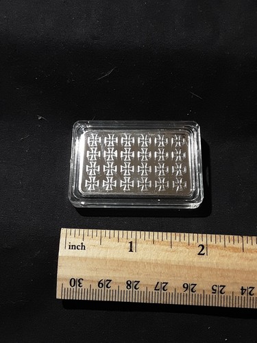 1 Oz German Silver Iron Eagle Design Bar In Case With A Low Reserve | eBay