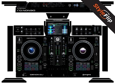 Denon Prime 2 Skin | Color Black | Protective Decal | StyleFlip Skins ...