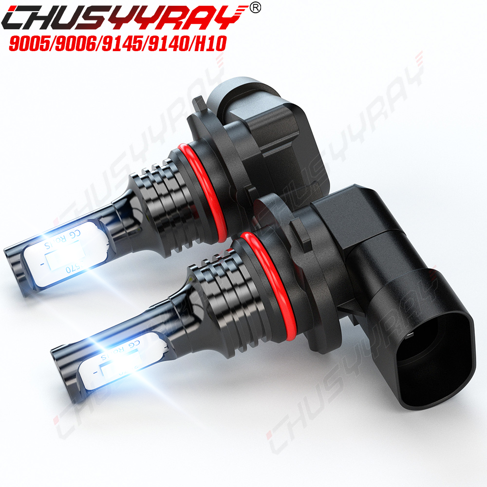 LED Fog/Driving Light Bulbs Kit 9145 9140 9005 H10 High Power Bright ...
