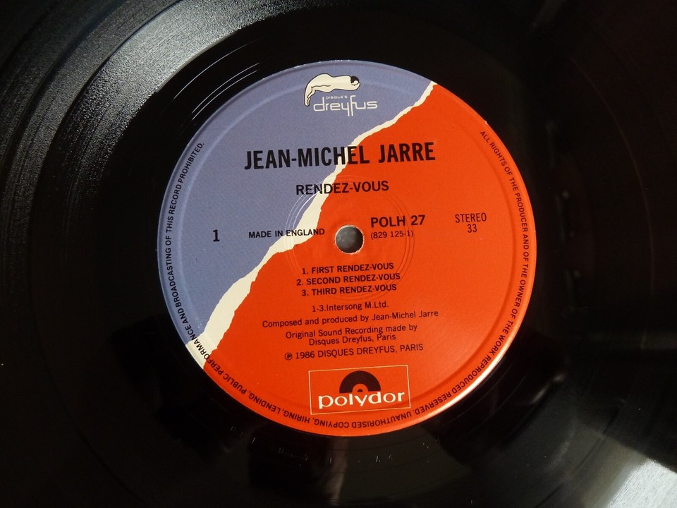 Jean Michel Jarre - Rendez Vous (LP 12" Polydor 1986, POLH 27, Vinyl ...