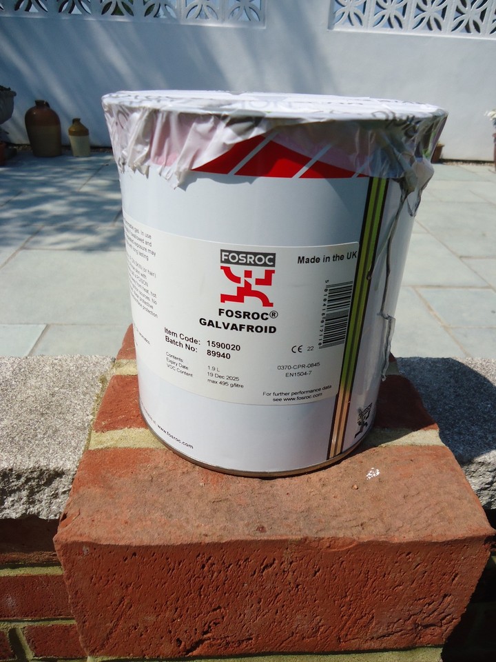 Fosroc Galvafroid - 1.9L size premium galvanising paint new unused ...