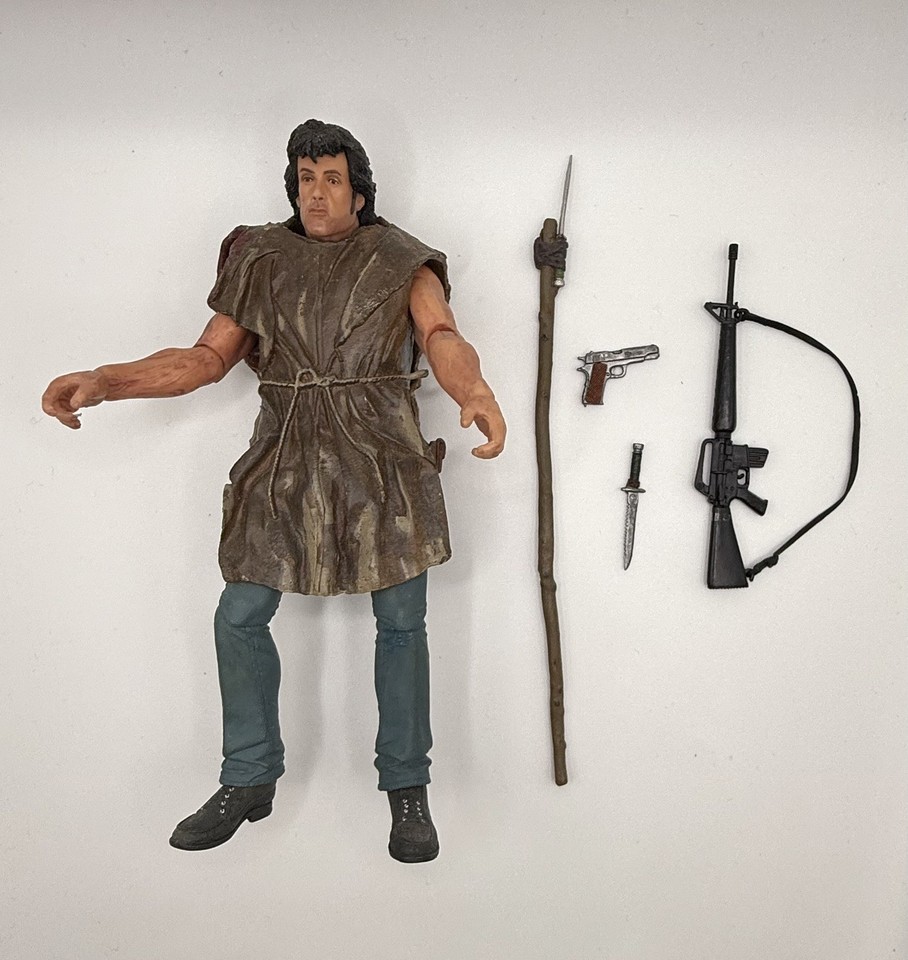 2013 NECA John J Rambo First Blood Survival Version 7" Action Figure ...