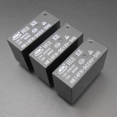 5/10Pcs HUI KE Power Relay HK14FH DC 5V 12V 24V 16A 8 Pins 8-Pin HK14FH ...