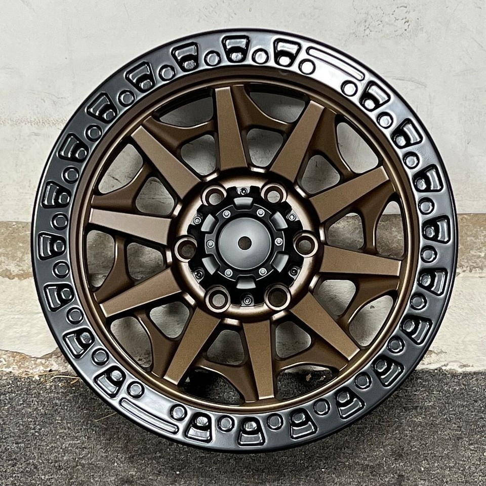 (4) 17" IPW 909 BRONZE WHEELS RIMS FITS TOYOTA 6X139.7 6X5.5 OFF ROAD ...