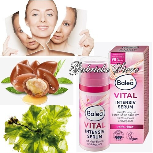 Balea VITAL Intensive Face Serum Argan Sunflower Oil Mature Plankton ...