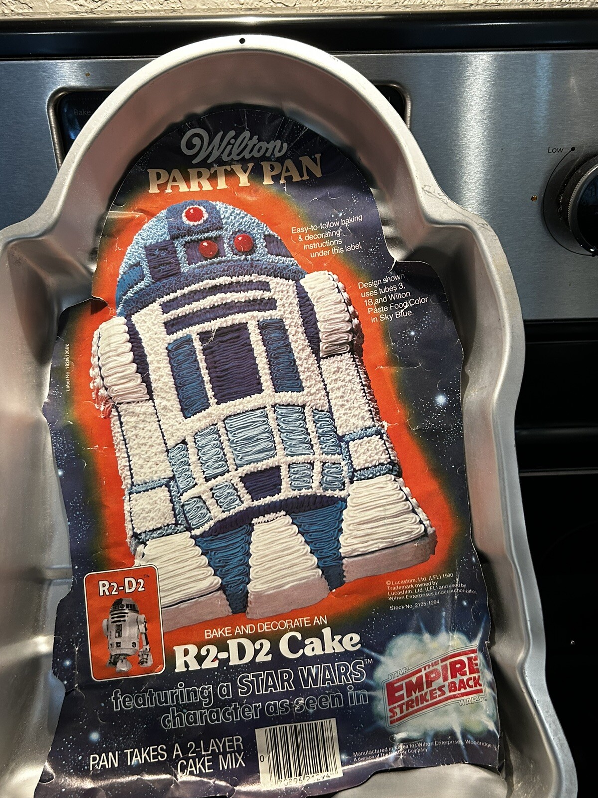 VINTAGE WILTON 1980 STAR WARS ESB R2-D2 CAKE PAN COMPLETE WITH INSERT 🔵 ...