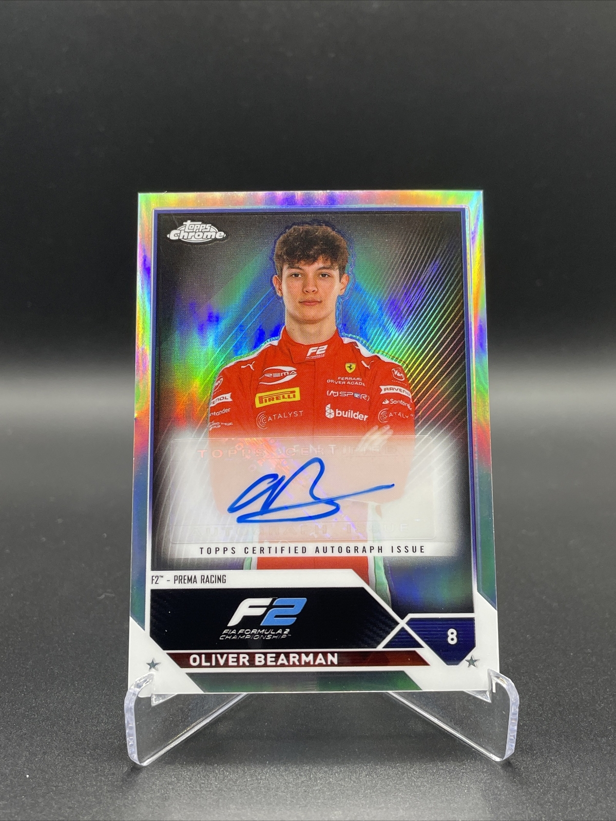 2023 Topps Chrome Formula 1 F1 Oliver Bearman Auto Autograph #CAC-OB | eBay