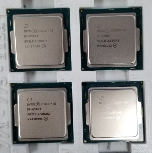 Lot of (4) Intel Core i5-6500T (6th Gen.) 4 Core CPU @ 2.50GHz LGA1151 ...