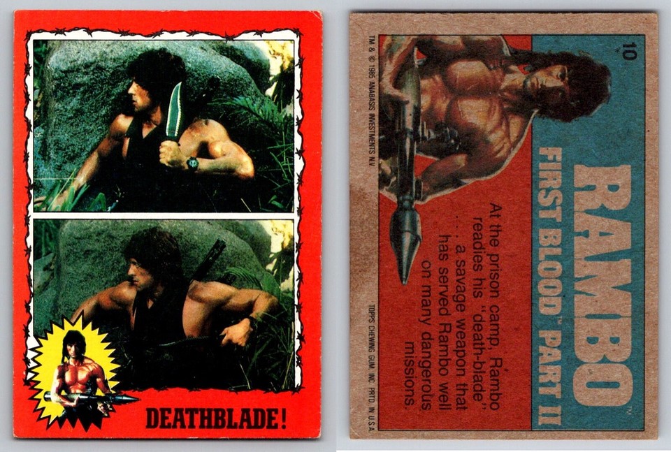 1985 Topps RAMBO Movie Cards & Stickers - Set Break - You Pick Your ...