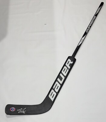 LOGAN THOMPSON SIGNED GOALIE STICK WASHINGTON CAPITALS AUTOGRAPHED JSA ...