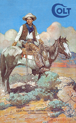 COLT FIREARMS "TEX & PATCHES" ADVERTISING POSTER | eBay