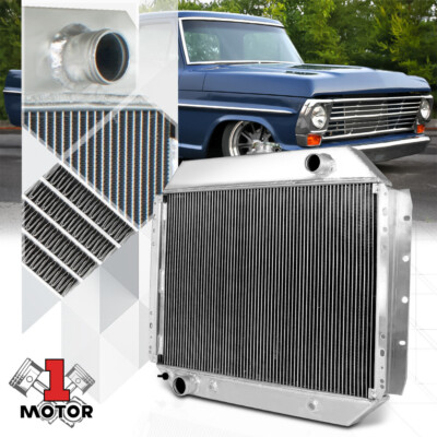 Aluminum 2 Row Core Performance Radiator for 68-79 Ford F100/F150/F250 ...