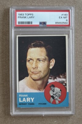 1963 Topps Baseball Frank Lary Detroit Tigers Card #140 PSA 6 | eBay