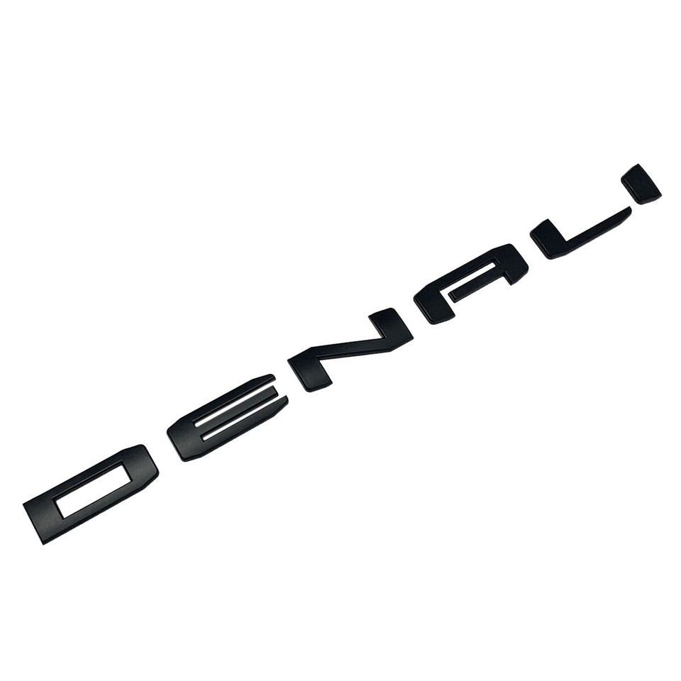 1Pc 2019 2020 2021 GMC Sierra Denali Emblem Letter Badge Matte Black | eBay
