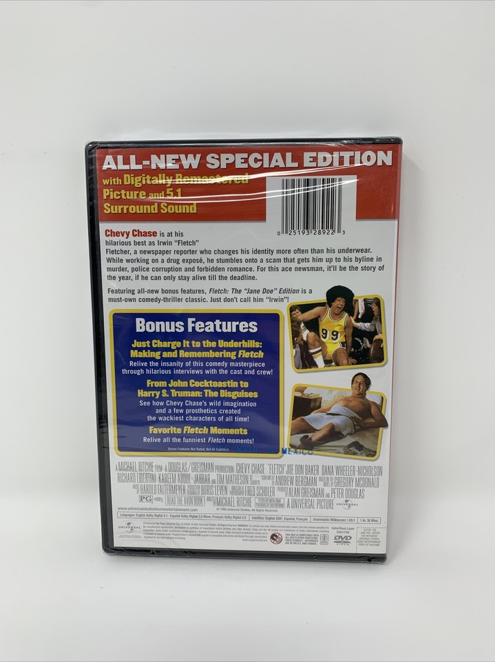 Fletch: The Jane Doe Edition (DVD, 1985) Brand New 25193289223| eBay