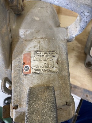 Black & Decker 8 1/4” Industrial Saw Worm Drive Model 3052- WORKS - | eBay