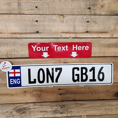 GREAT BRITAN, EURO TAG, European style License Plate, Custom text, ANY ...