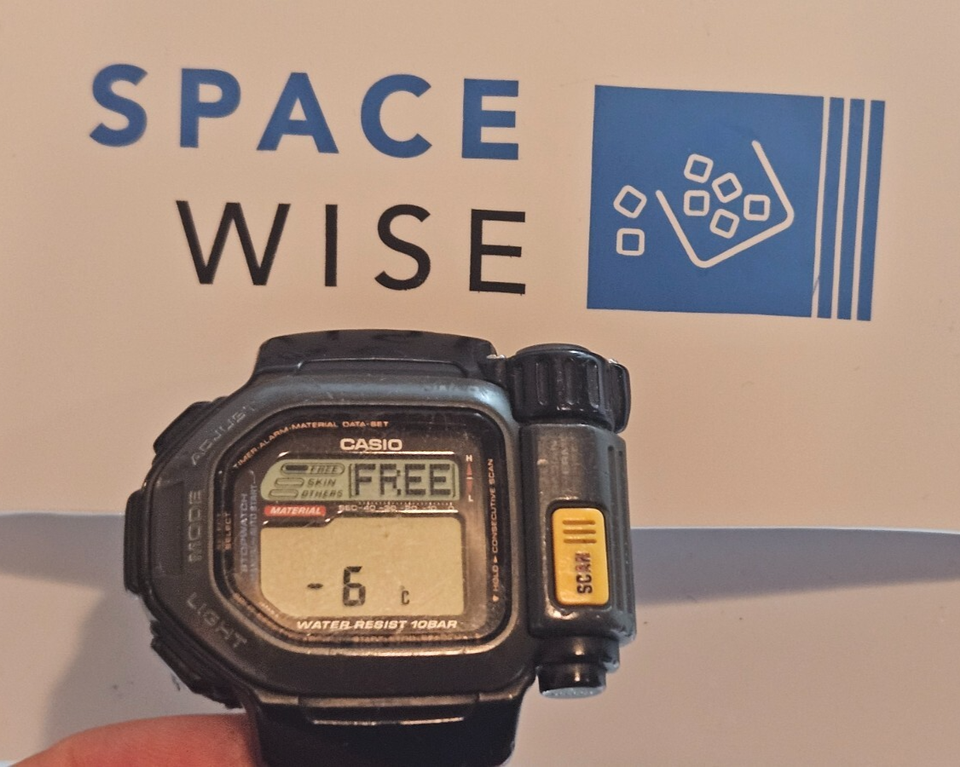 Boxed Casio TSR-100 Thermo Scanner Watch Module 1190 Alarm Chrono ...