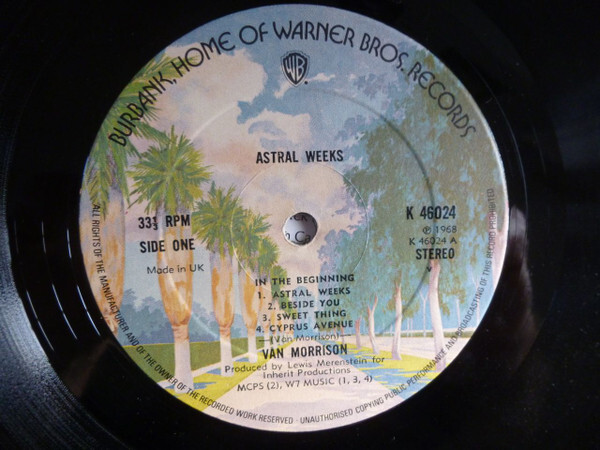 Van Morrison Astral Weeks LP UK 1973 Warner Bros NM | eBay