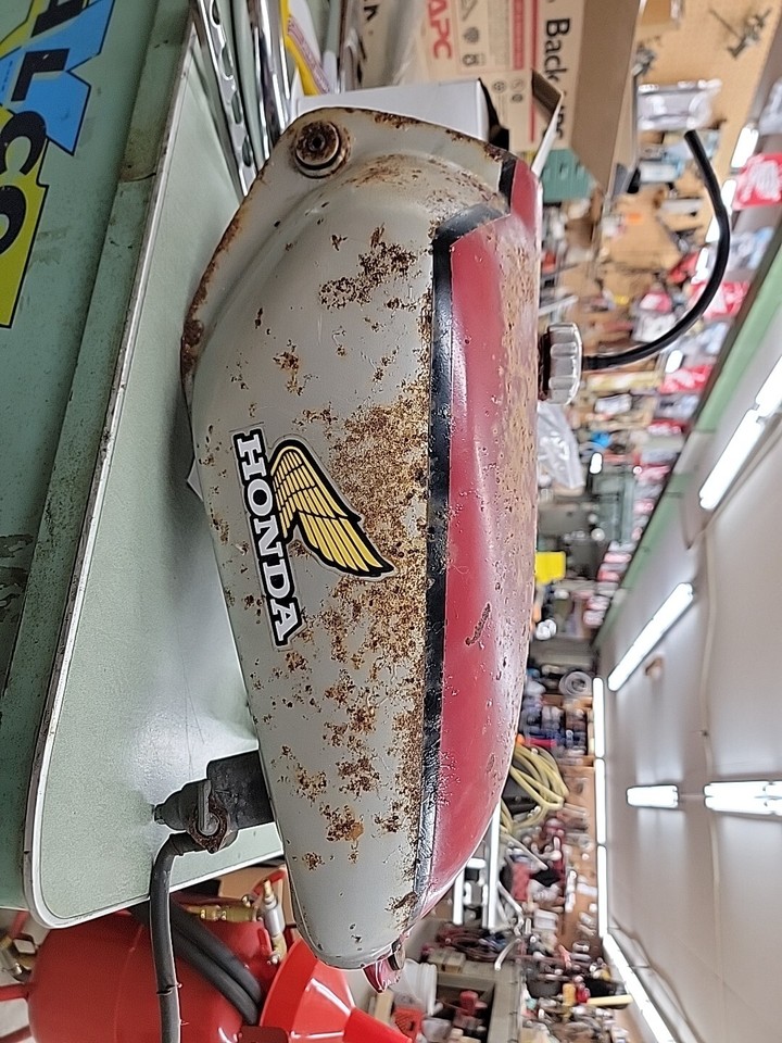 1975 Honda MT250 Elsinore FUEL TANK *NH42M/R23* SILVER METALLIC AND ...