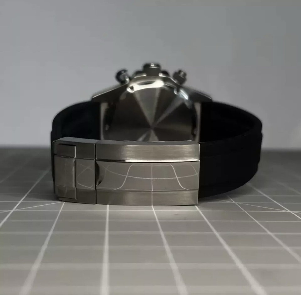 Custom 39mm Grey Seitona Mod Watch Rubber Band w/ VK63 Chronograph | eBay