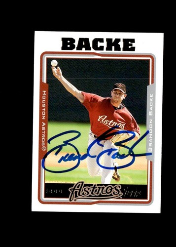 Brandon Backe 2005 Topps Astros authentic autographed card | eBay