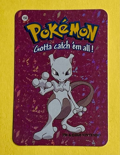 🔥 HOT Mewtwo #150 Pokemon 2000 Nintendo Vending Prism Sticker LP+ - NM ...