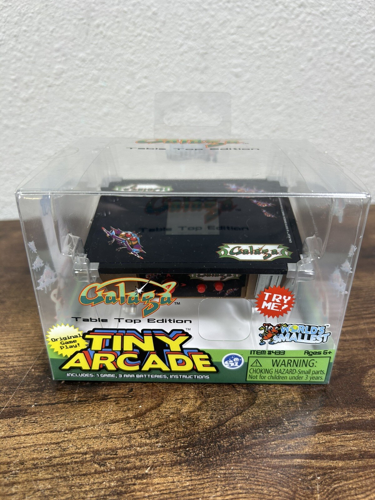 NEW Open Box Galaga Tabletop Table Top Mini Tiny Arcade