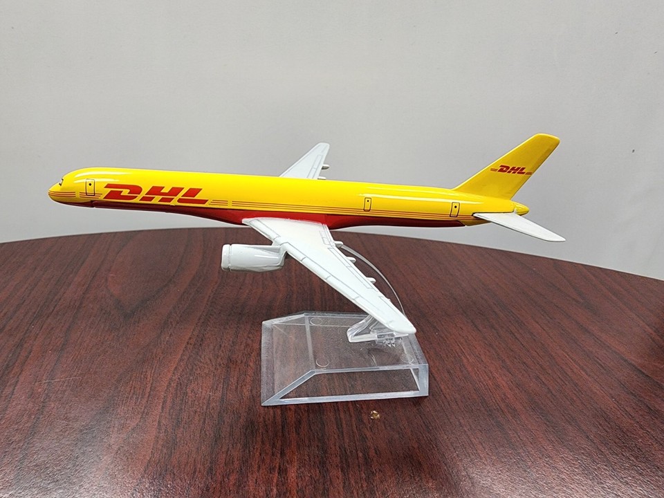 DHL Cargo Desk Display Jet Model Airplane AND DHL Cargo Truck (Bundle ...