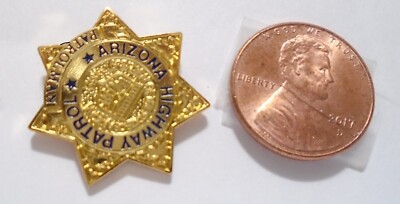 ARIZONA HIGHWAY PATROL MINI BADGE PIN - NEW POLICE LAPEL PIN 1" | eBay