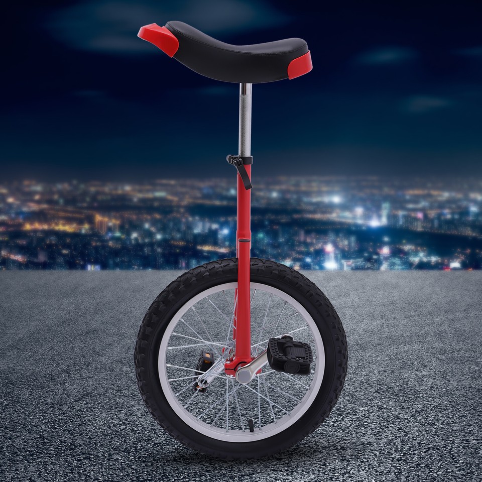 16 Inch Wheel Unicycle Balance Fitness Exercise Adult Training Cycling ...