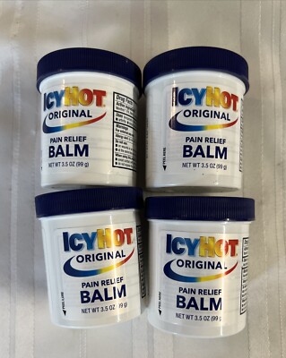 Icy Hot Original Pain Relief Balm 3.5oz ( Lot of 4 ) Exp 4/27 NEW | eBay