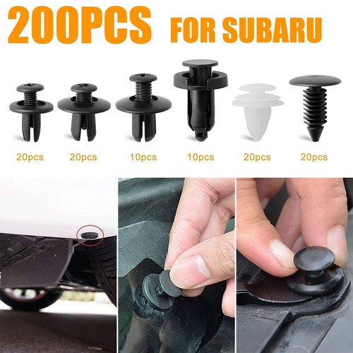 For Subaru 200PCS Bumper Cover Clips Retainer Fasteners Fender Push ...