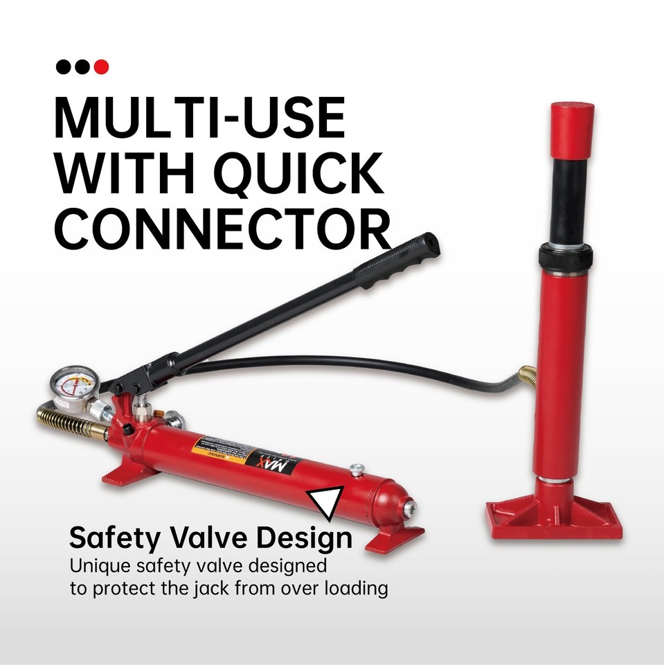 4 Ton Porta Power Jack Auto Body Frame Collision Repair 18-Pcs Kit with ...