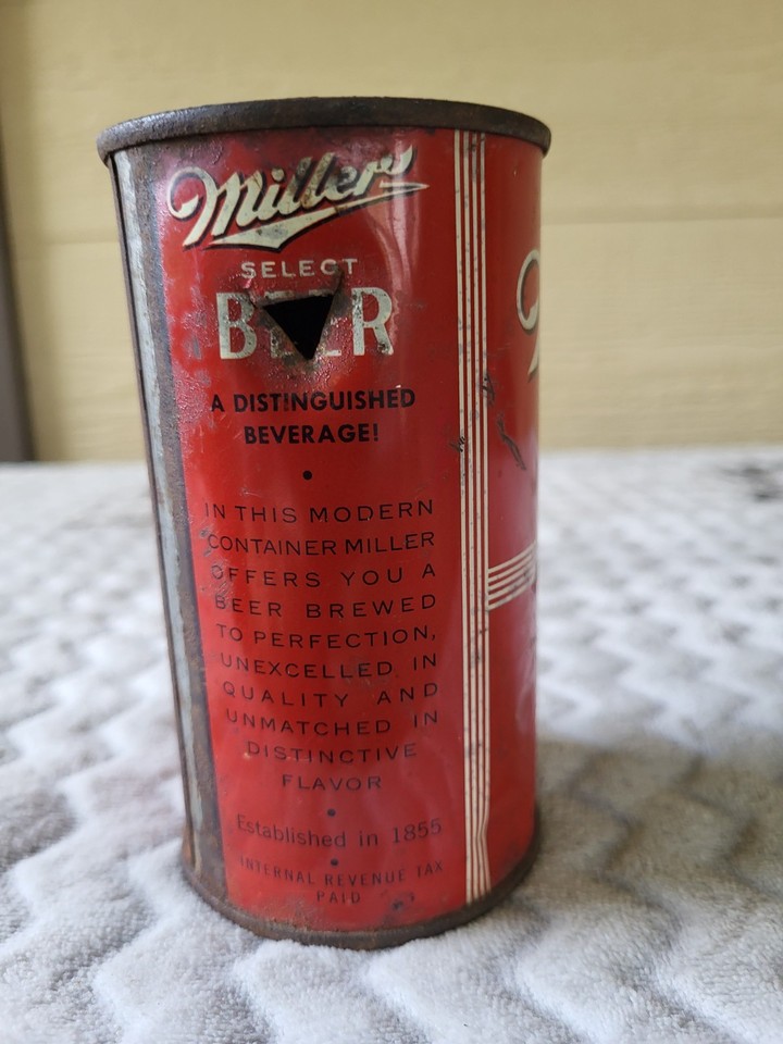 1930s Miller Select Beer Can IRTP OI | eBay