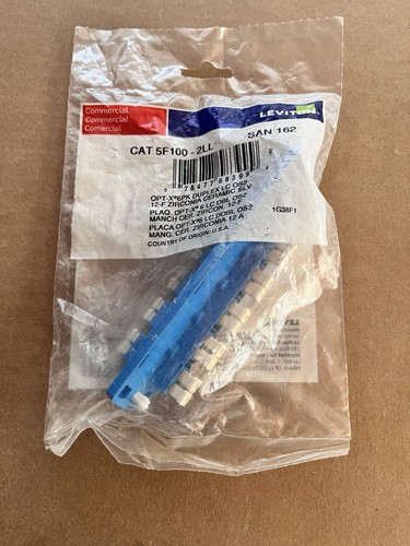 Leviton 5F 100-2LL OPT -X Duplex LC OS2 12 Fiber Zirconia Ceramic SLV ...