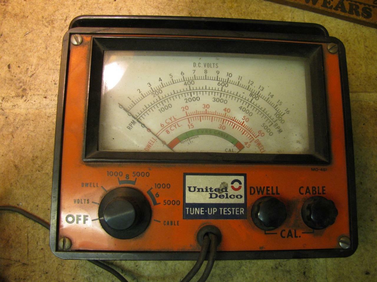 Vintage United Delco Tune-up Tester Tach Dwell Volt Meter | eBay