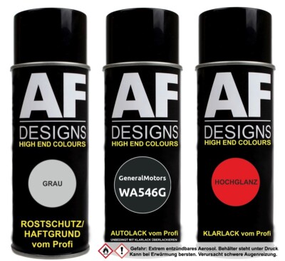 GeneralMotors WA546G Black Perl Metallic Autolack Klarlack Grundierung ...