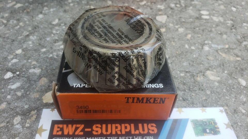 TIMKEN 3490 TAPERED ROLLER BEARING SINGLE CORE IN FACTORY BOX | eBay