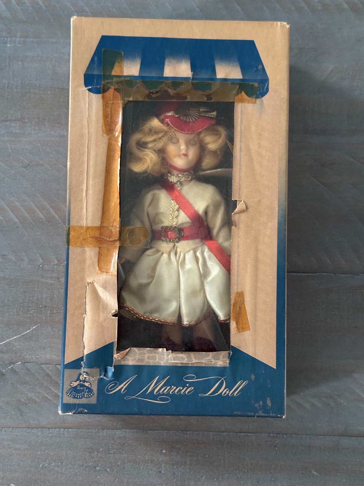 Vintage 1947 A Marcie Doll Majorette Blonde #832 Doll Baton Box Booklet ...