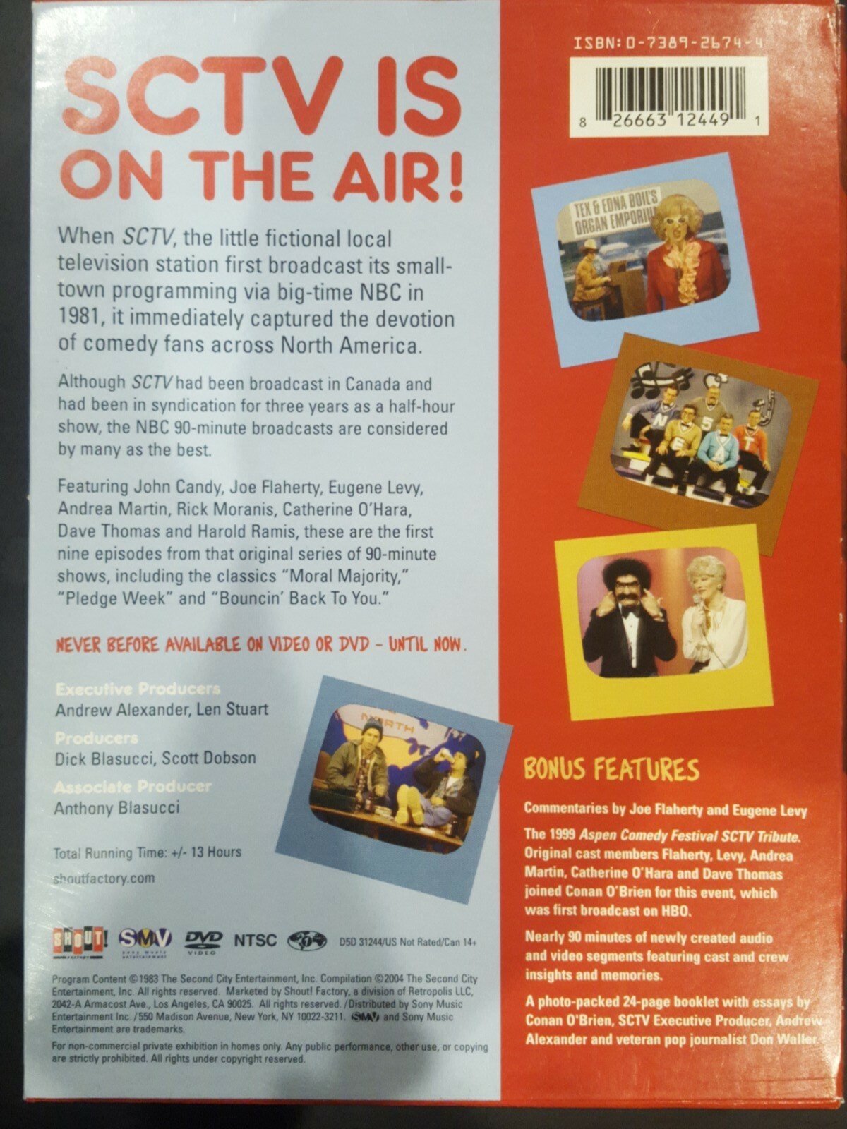 SCTV RARE DELETED DVD COMEDY SECOND CITY TELEVISION NETWORK TV SERIES ...