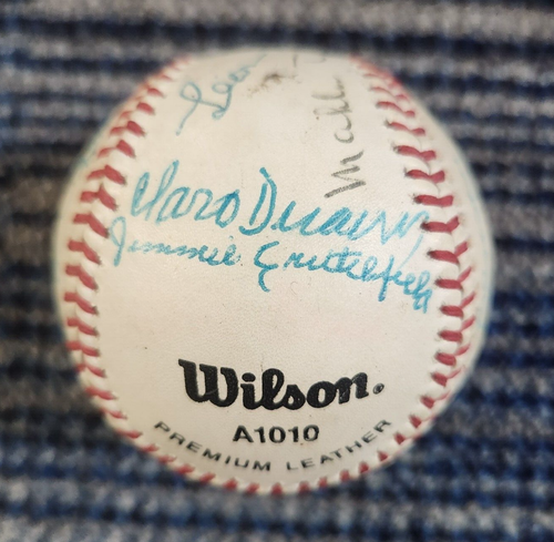 19 NEGRO LEAGUE PLAYERS HAND SIGNED BASEBALL Leon Day, Double Duty ...