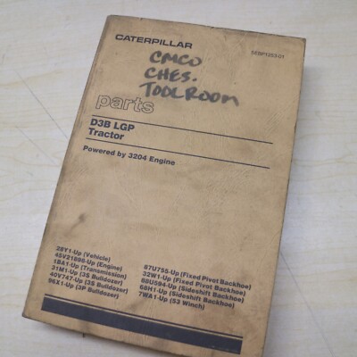 CAT Caterpillar D3B Tractor Dozer Crawler Parts Manual Book 28Y series ...