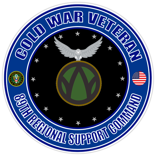 Cold War Veteran 89th Regional Support Command Bumper Sticker Vinyl ...